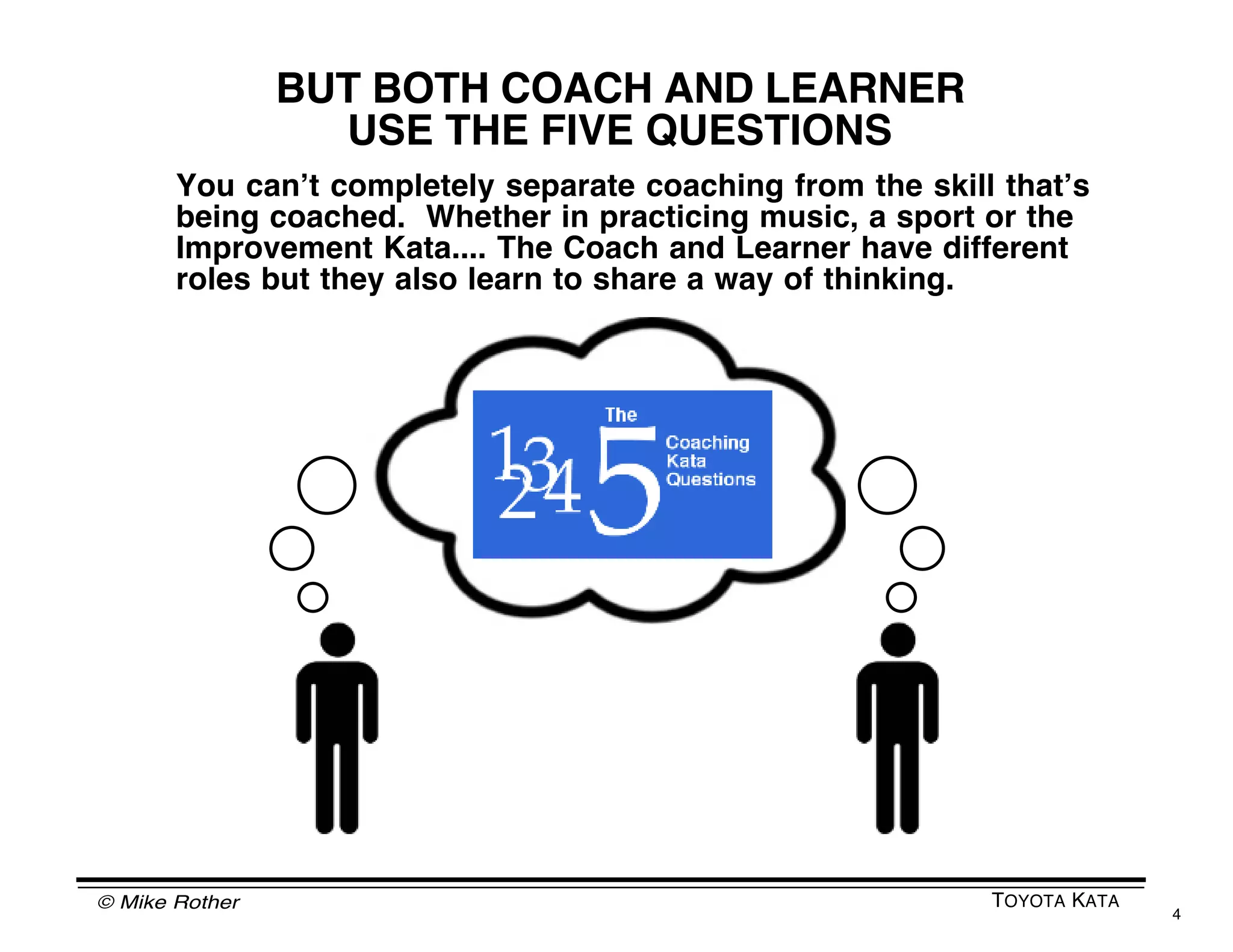 The Five Coaching Kata Questions | PDF