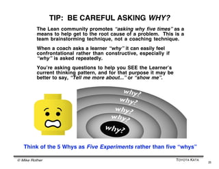 The Five Coaching Kata Questions | PDF