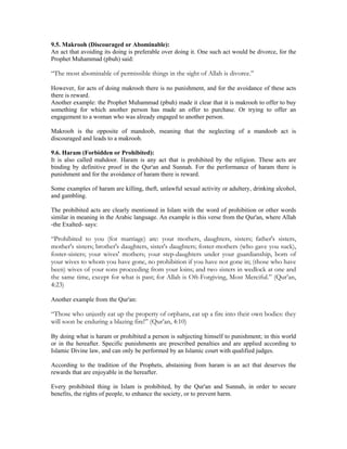 The Five Ruling Values (The Five Ahkam) | PDF