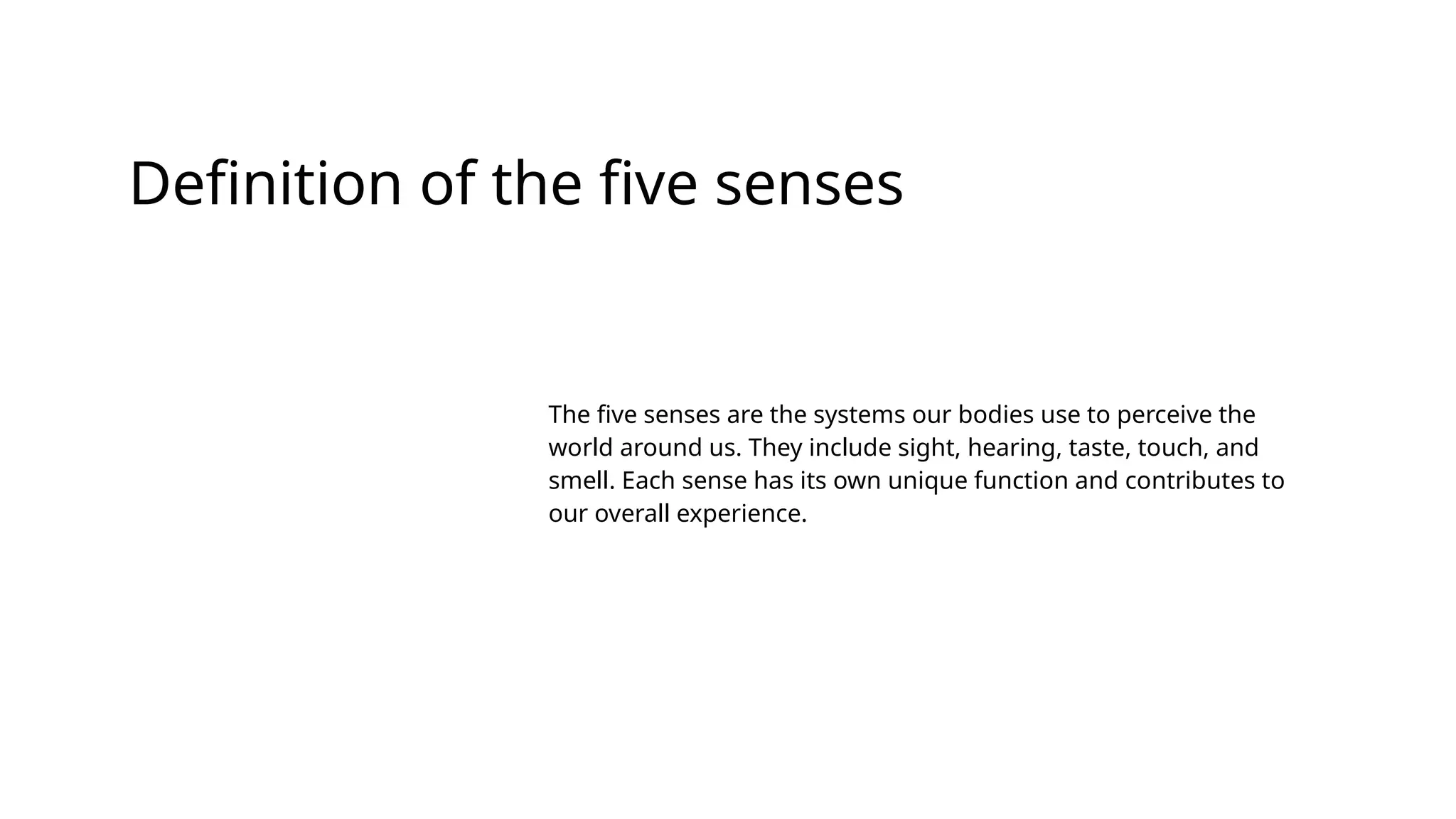 The Five Senses that is needed for humans.pptx
