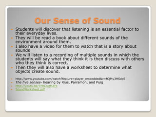 The five senses final project | PPTX