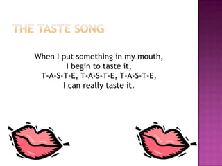 The five senses i can taste! | PPTX
