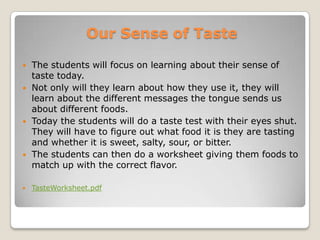 The five senses original | PPT