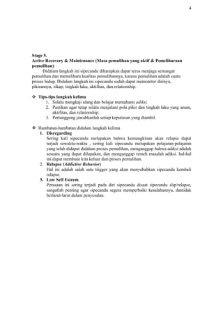 The five stages of recovery | DOC