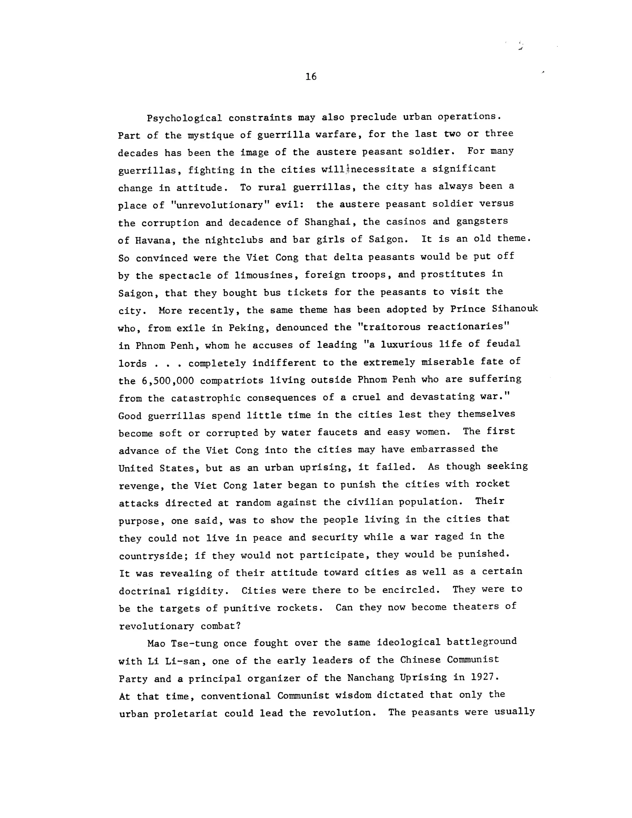 The five stages of urban guerrilla warfare challenge of the 1970s | PDF