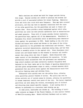 The five stages of urban guerrilla warfare challenge of the 1970s | PDF