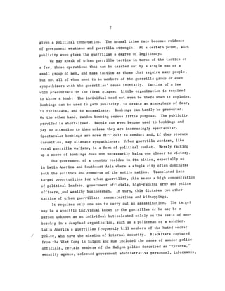 The five stages of urban guerrilla warfare challenge of the 1970s | PDF