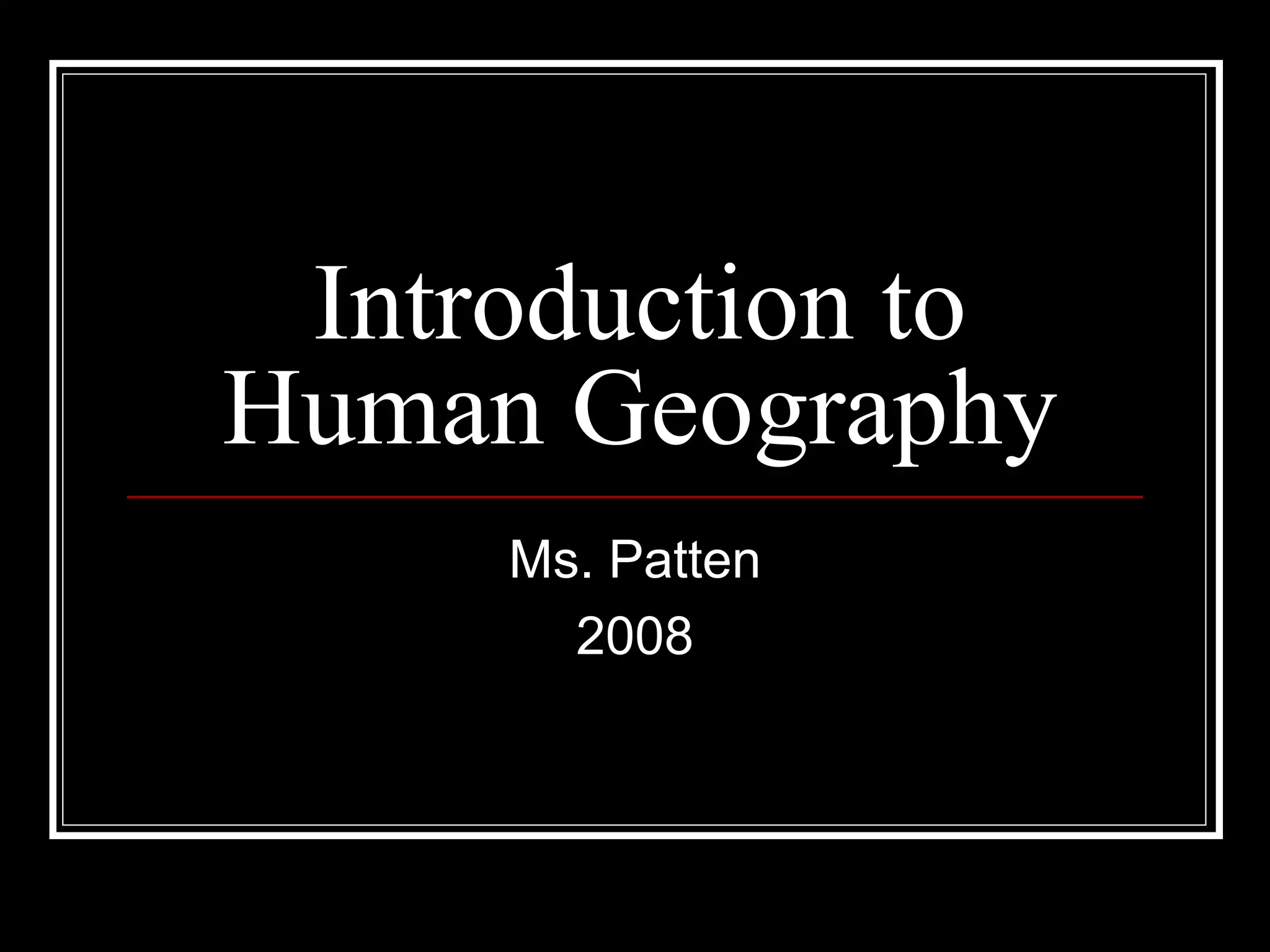 The five themes of geography | PPT