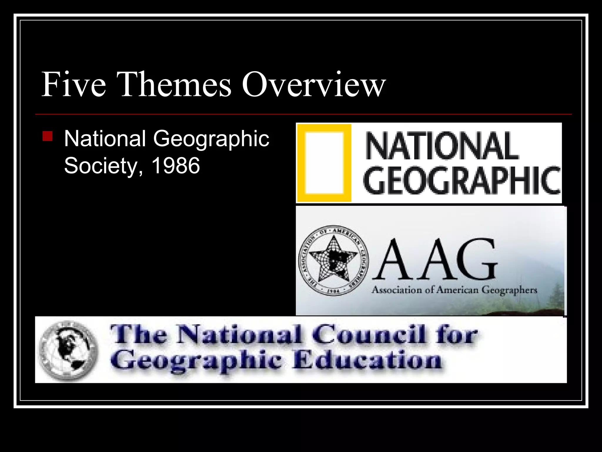 The five themes of geography | PPT