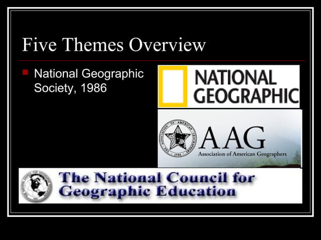 The five themes of geography | PPT | Geography | Science