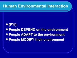 The five themes of geography | PPT