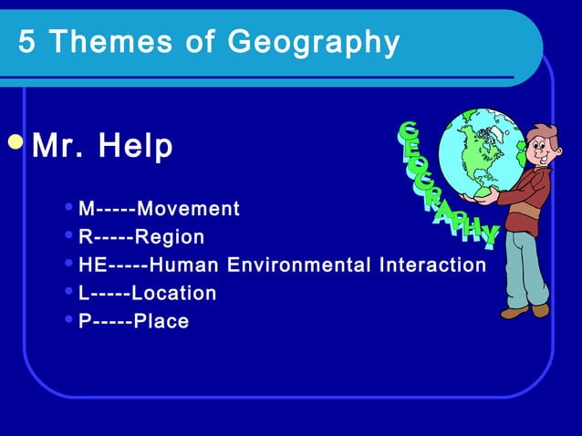 The five themes of geography | PPT