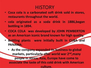The fizz biz coca cola presentation | PPTX