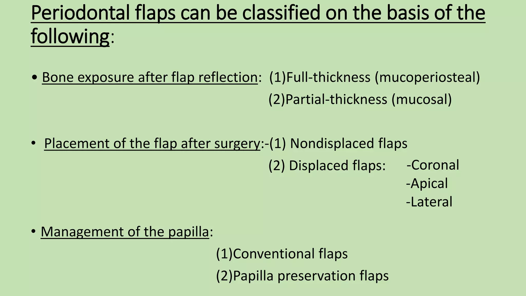 The flap technique for pocket therapy | PPTX