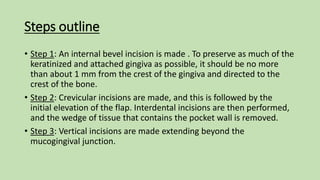 The flap technique for pocket therapy | PPTX