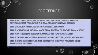 The flap techniques for pocket therapy | PPTX