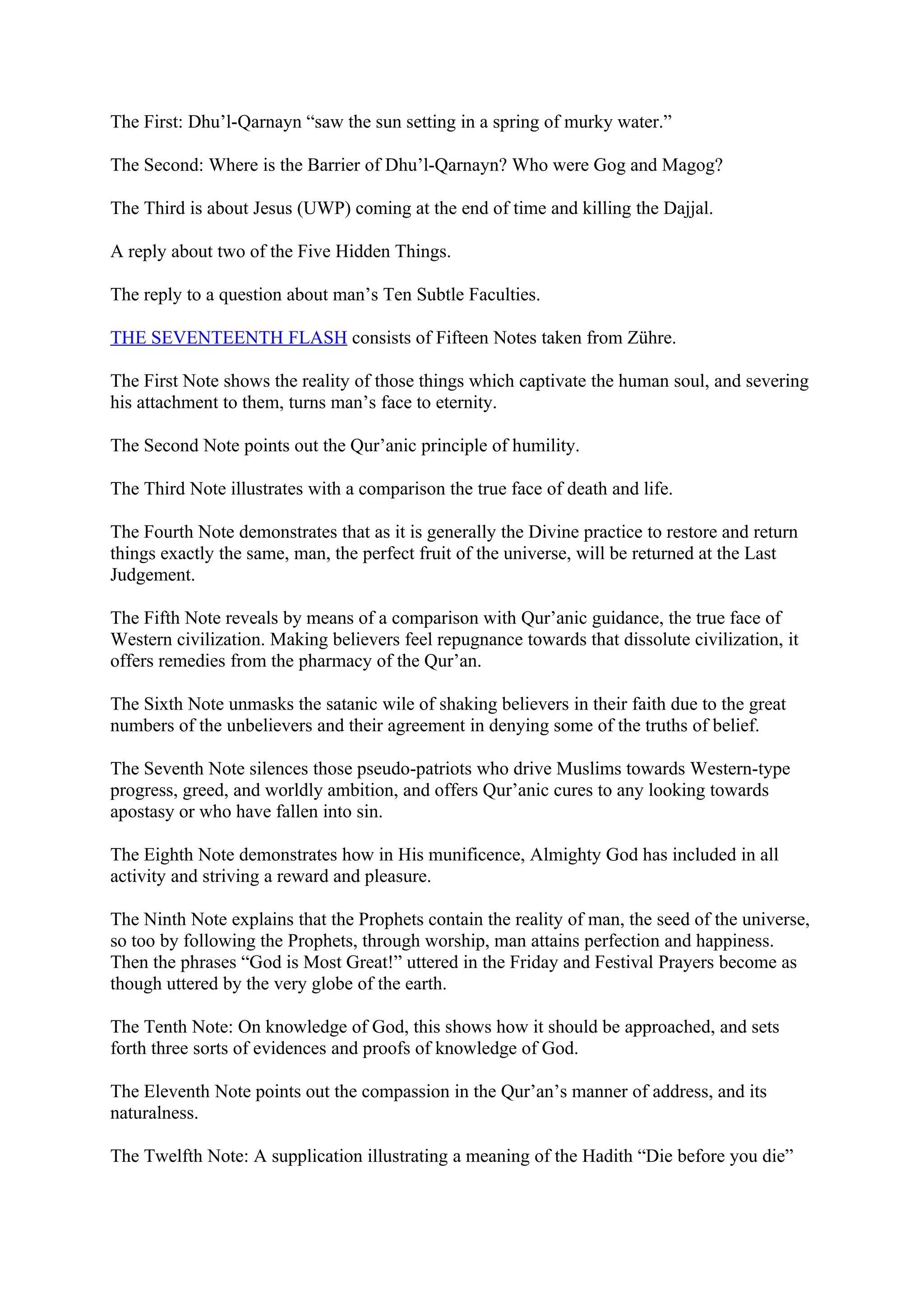 The Flashes Collection Contents | DOC