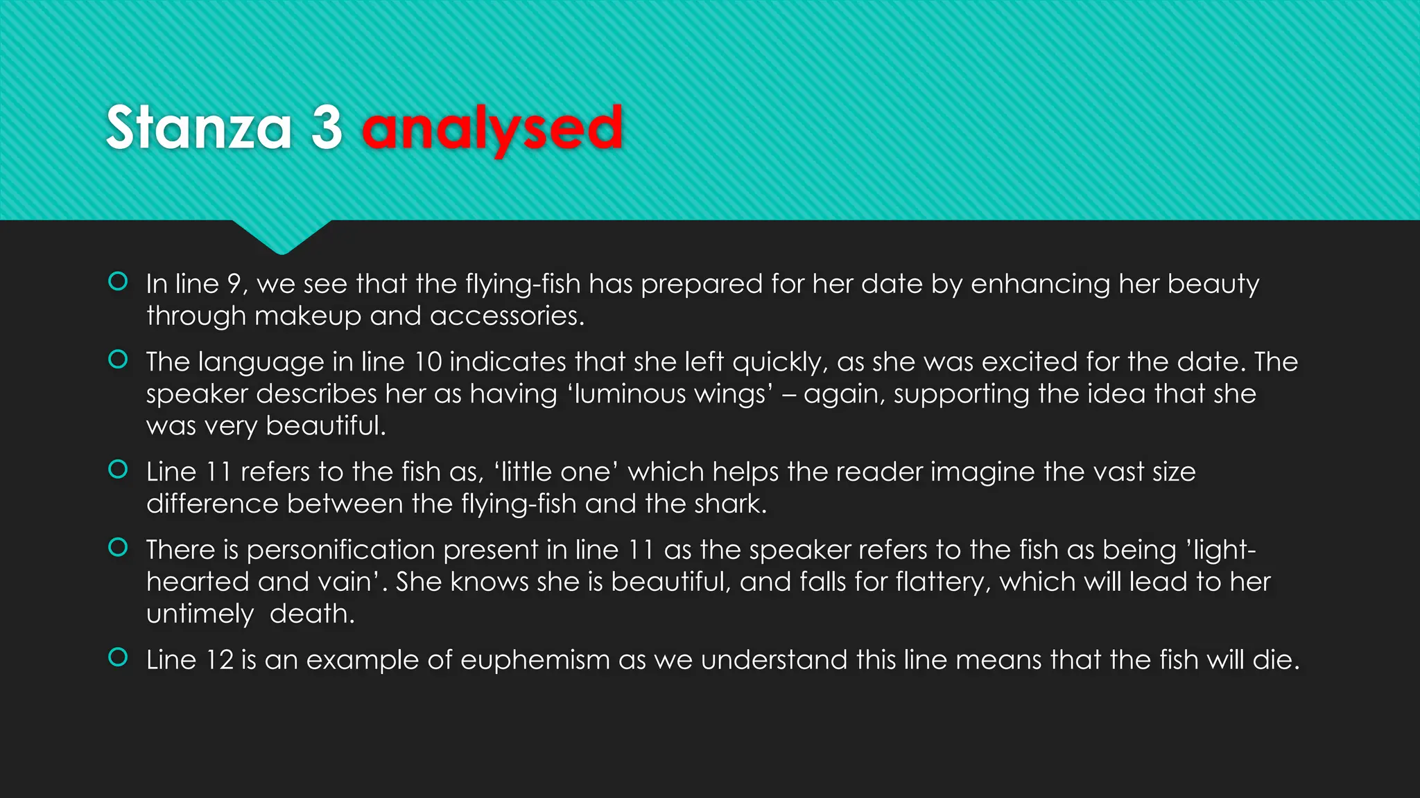 The Flattered Flying Fish .poetry work 1. | PPTX