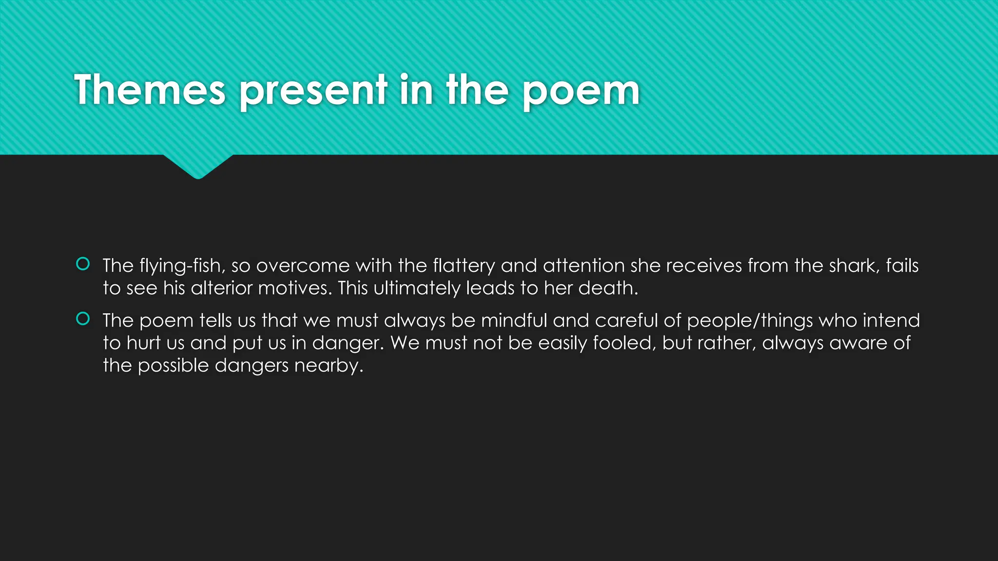 The Flattered Flying Fish .poetry work 1. | PPTX