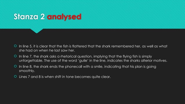 The Flattered Flying Fish .poetry work 1. | PPTX | Fish and Aquariums ...