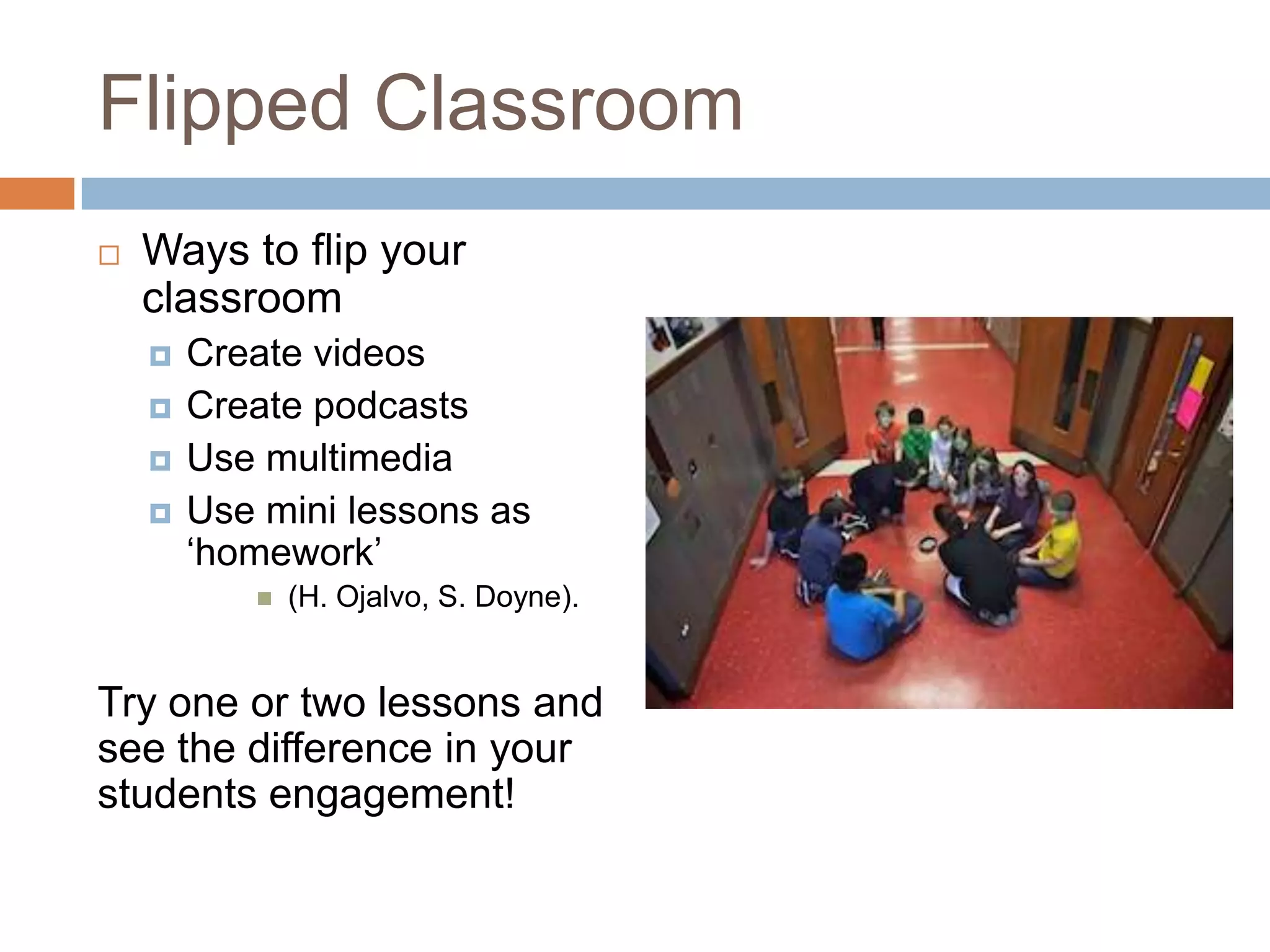 The flipped classroom | PPT | Free Download