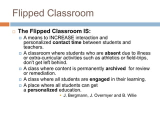 The flipped classroom | PPT | Free Download