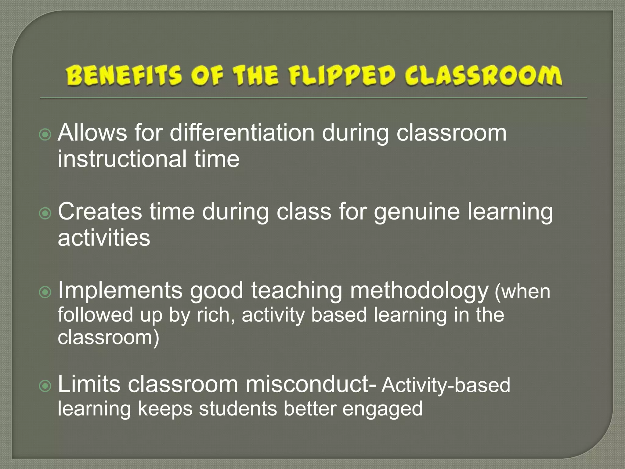 The flipped classroom | PPTX