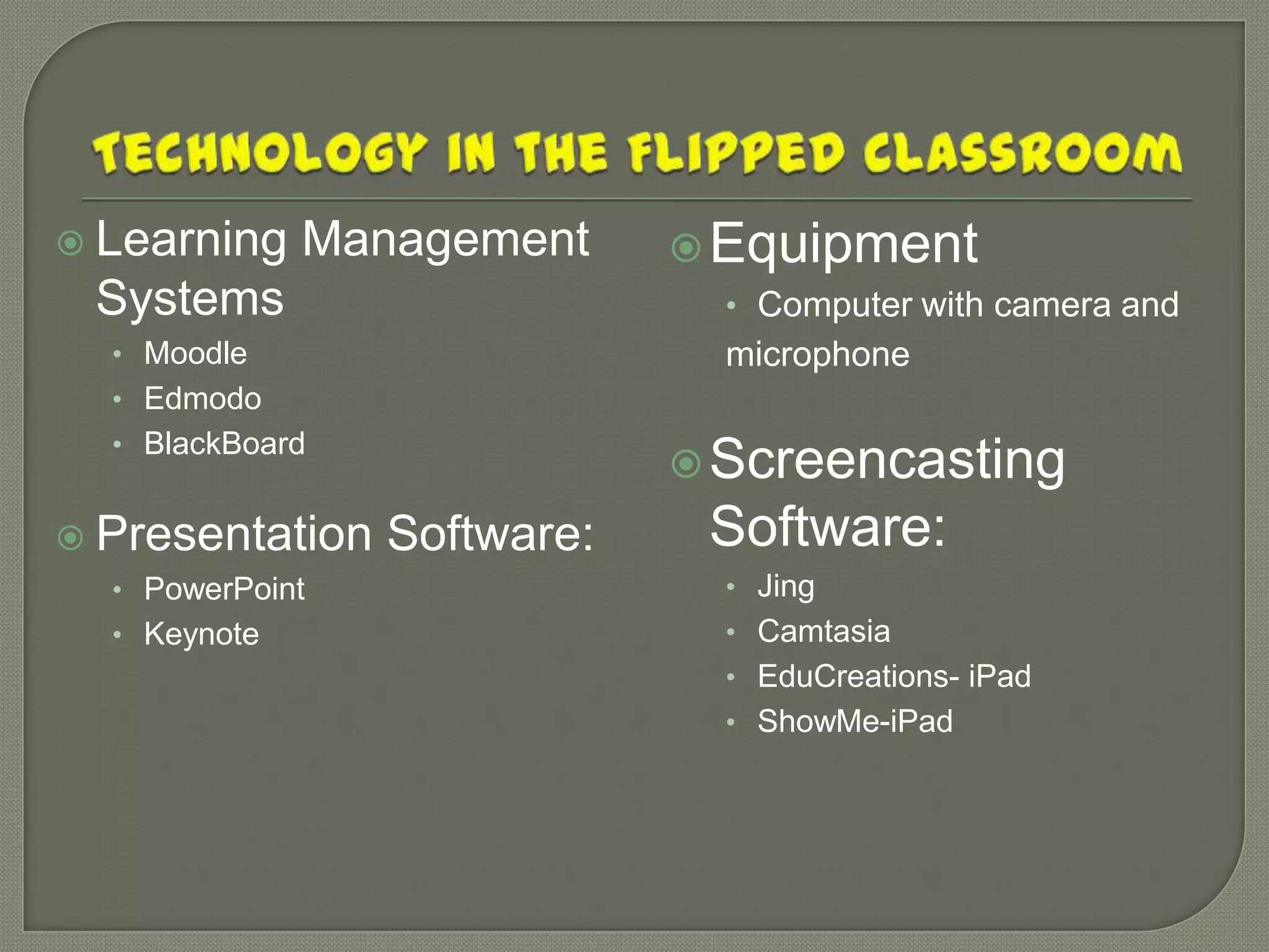 The flipped classroom | PPTX