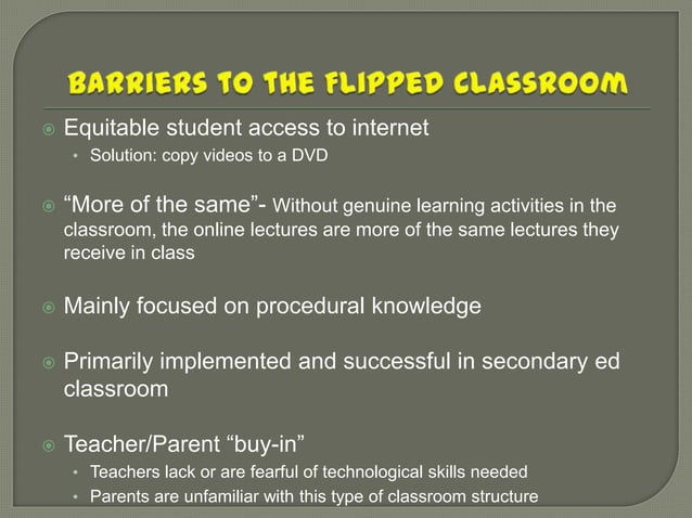 The flipped classroom | PPTX