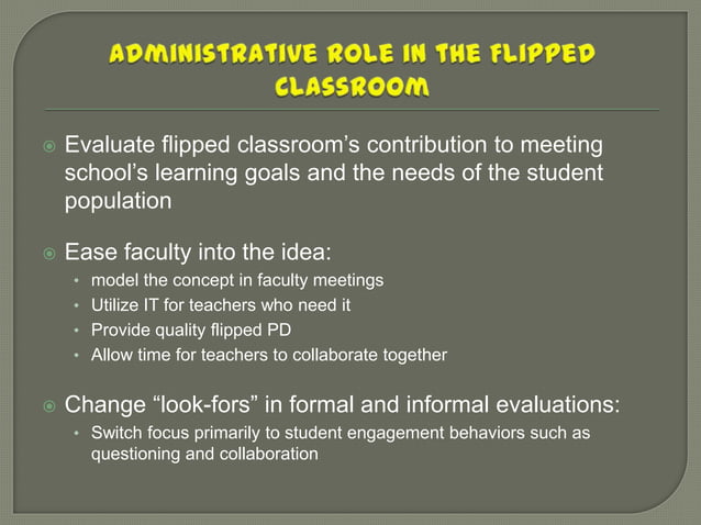 The flipped classroom | PPTX