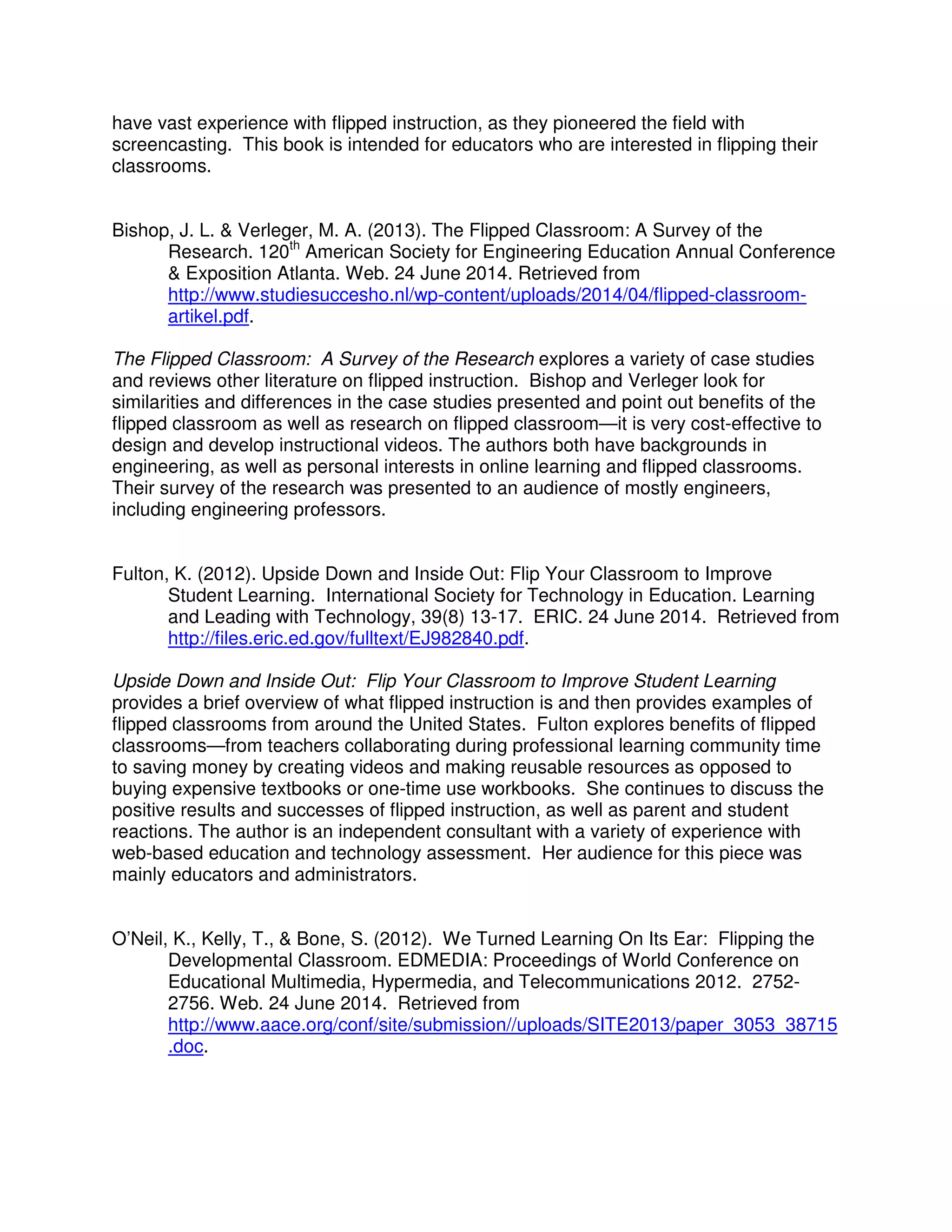 The Flipped Classroom | PDF | Web Development | Internet