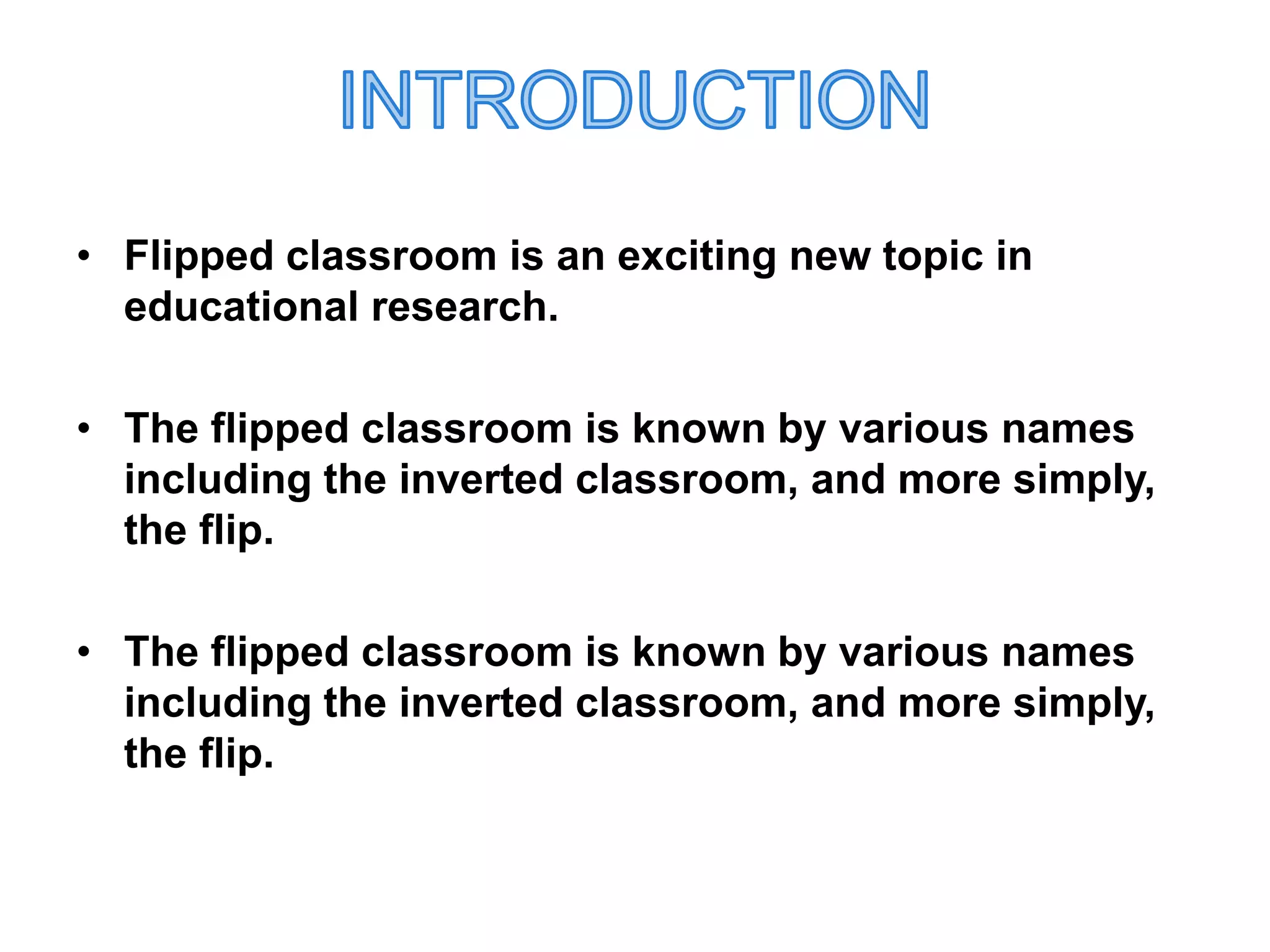 The flipped classroom | PPTX