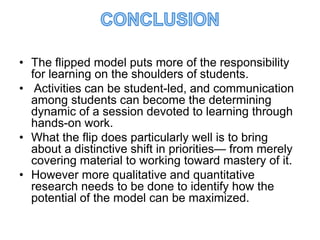 The flipped classroom | PPTX