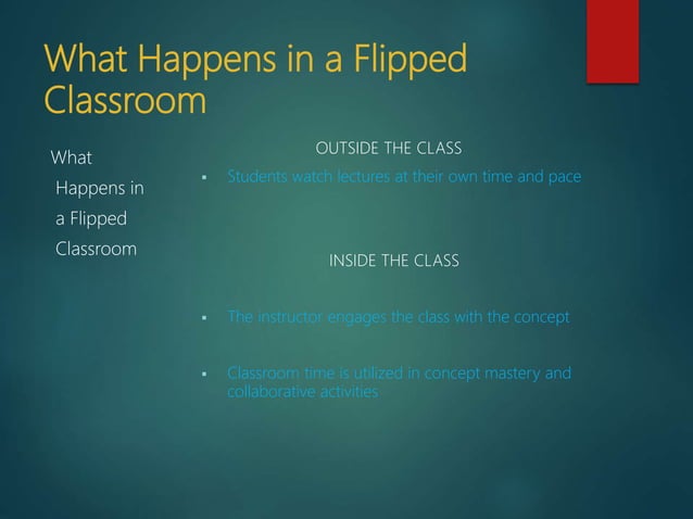 The flipped classroom | PPT