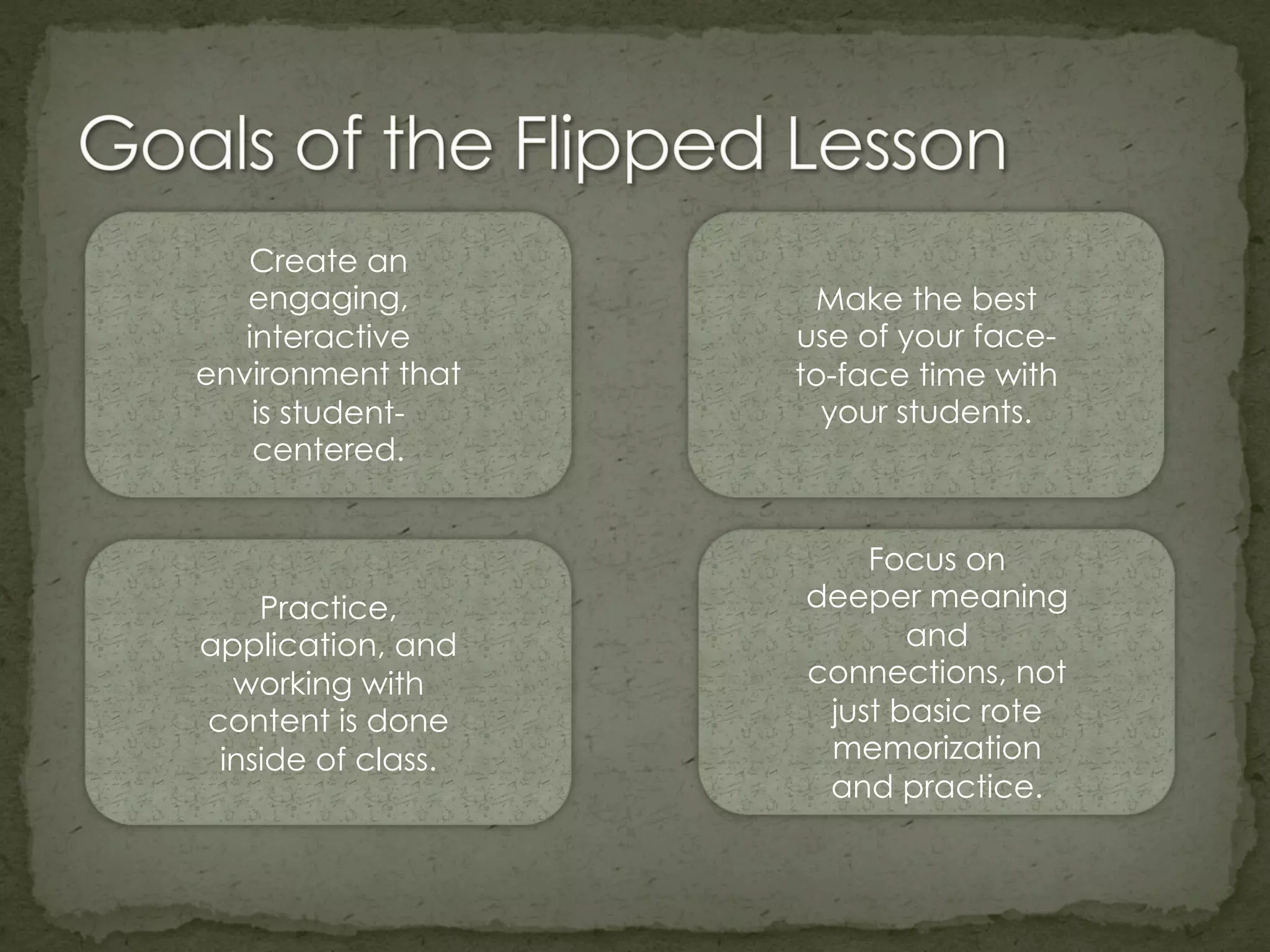 The flipped classroom (2) | PPT