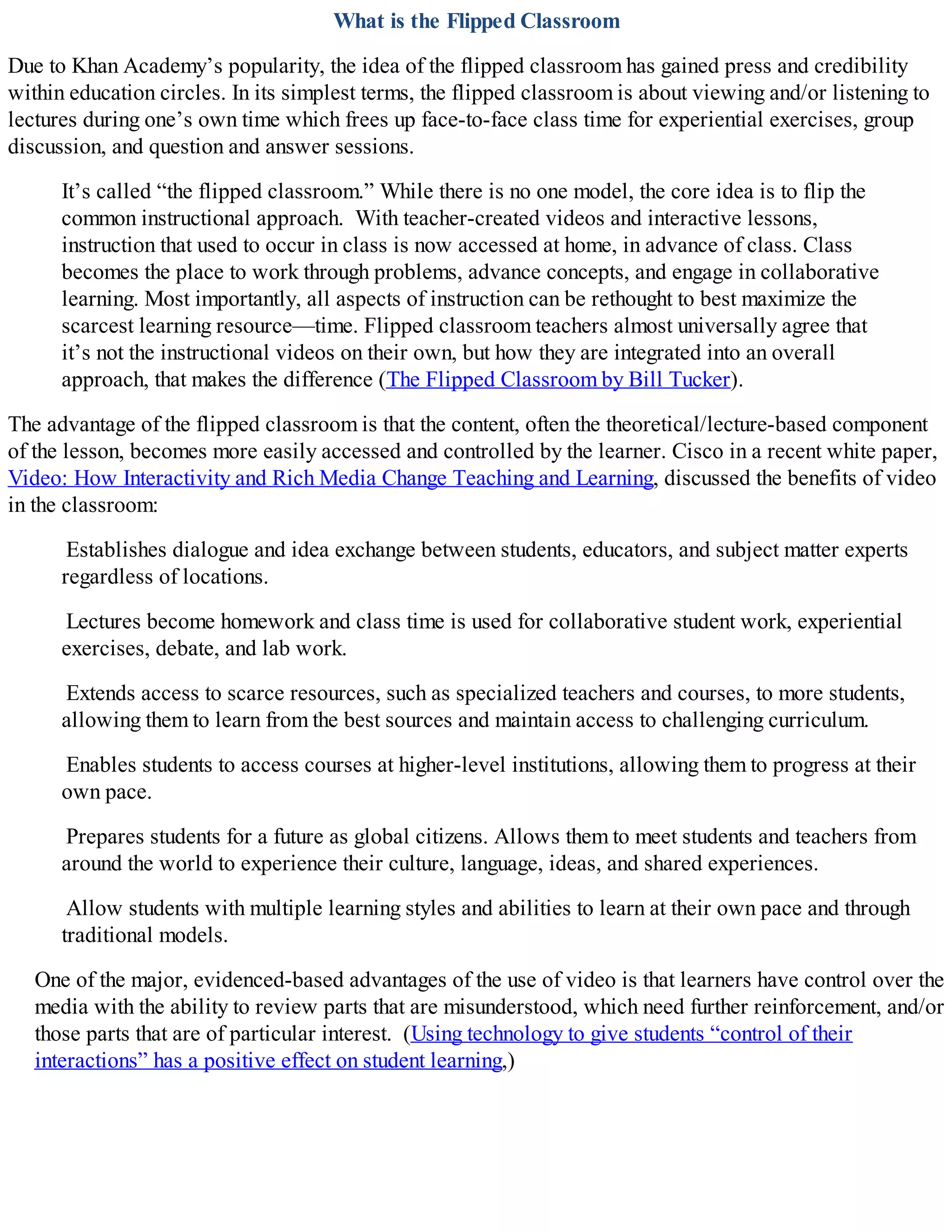 The flipped classroom_the_full_picture | PDF