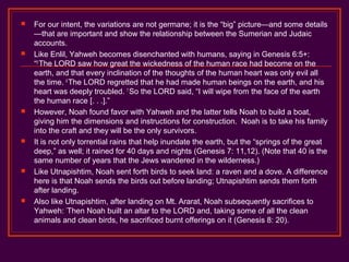 Comparative Myth: The Flood | PPT