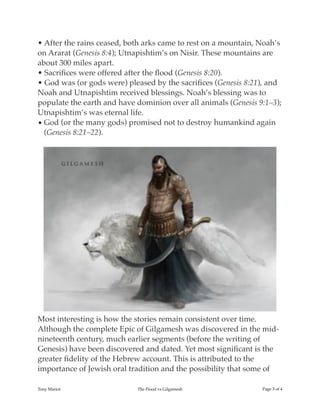 The Flood vs Gilgamesh | PDF