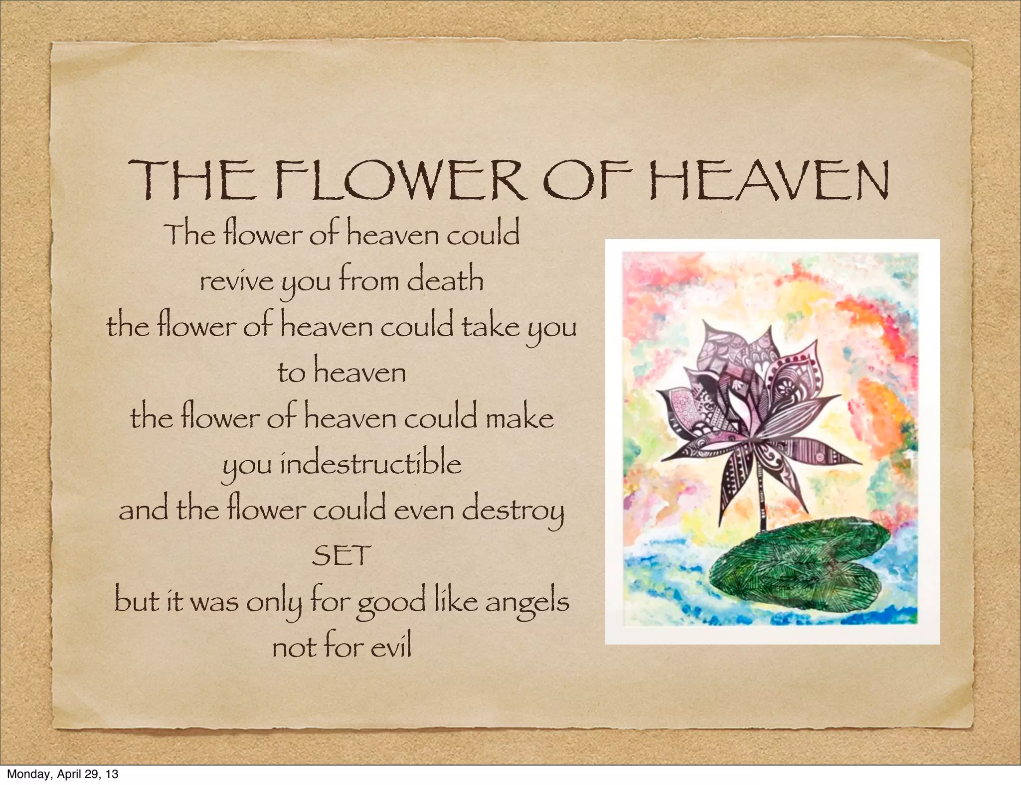 The flower of heaven | PDF | Spirituality | Religion & Spirituality