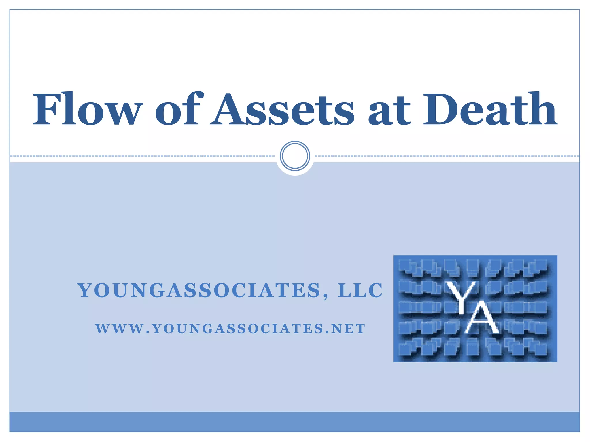 Flow Of Assets At Death | PPT