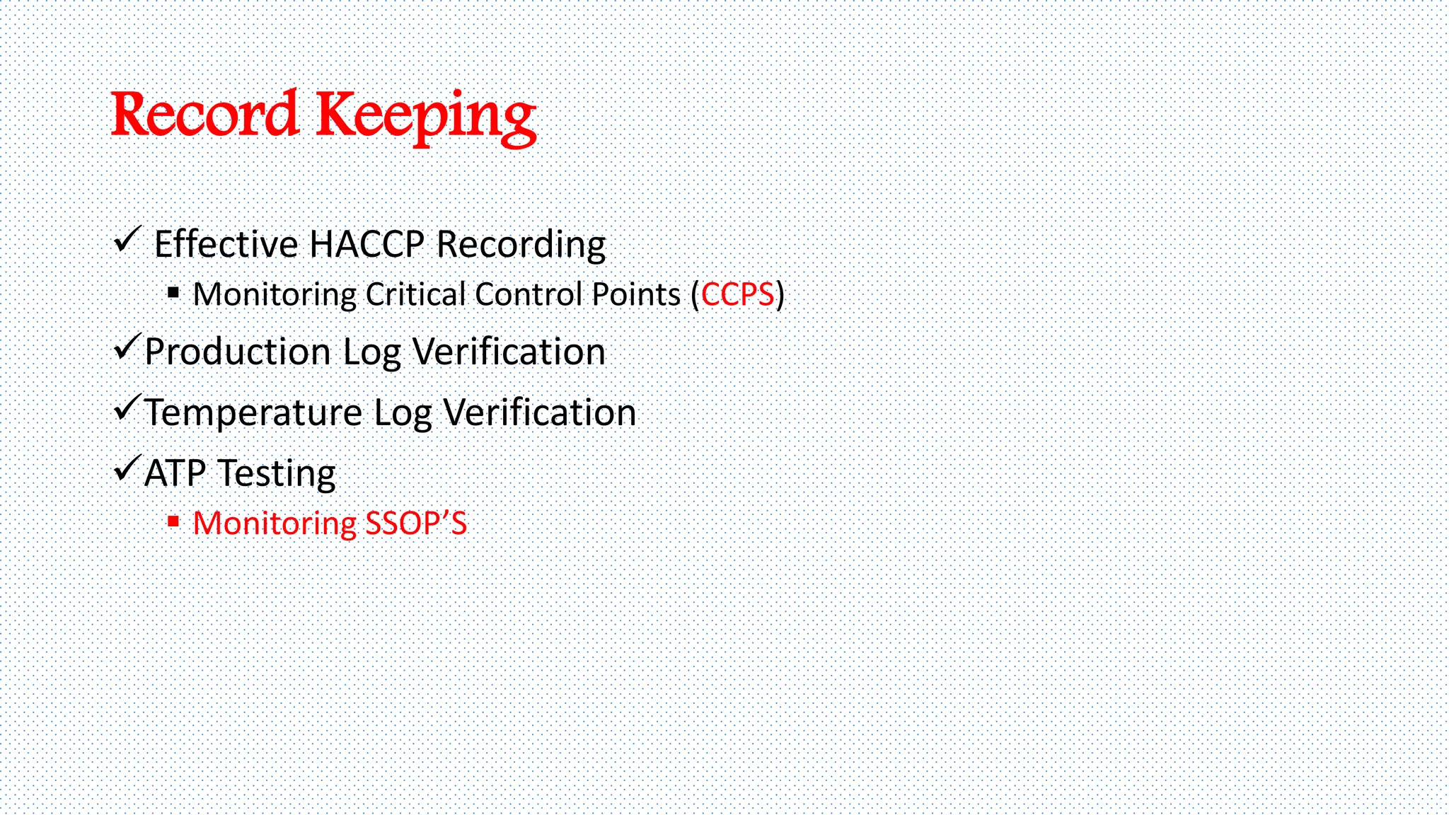 The flow of food: Generating traceability | PPT