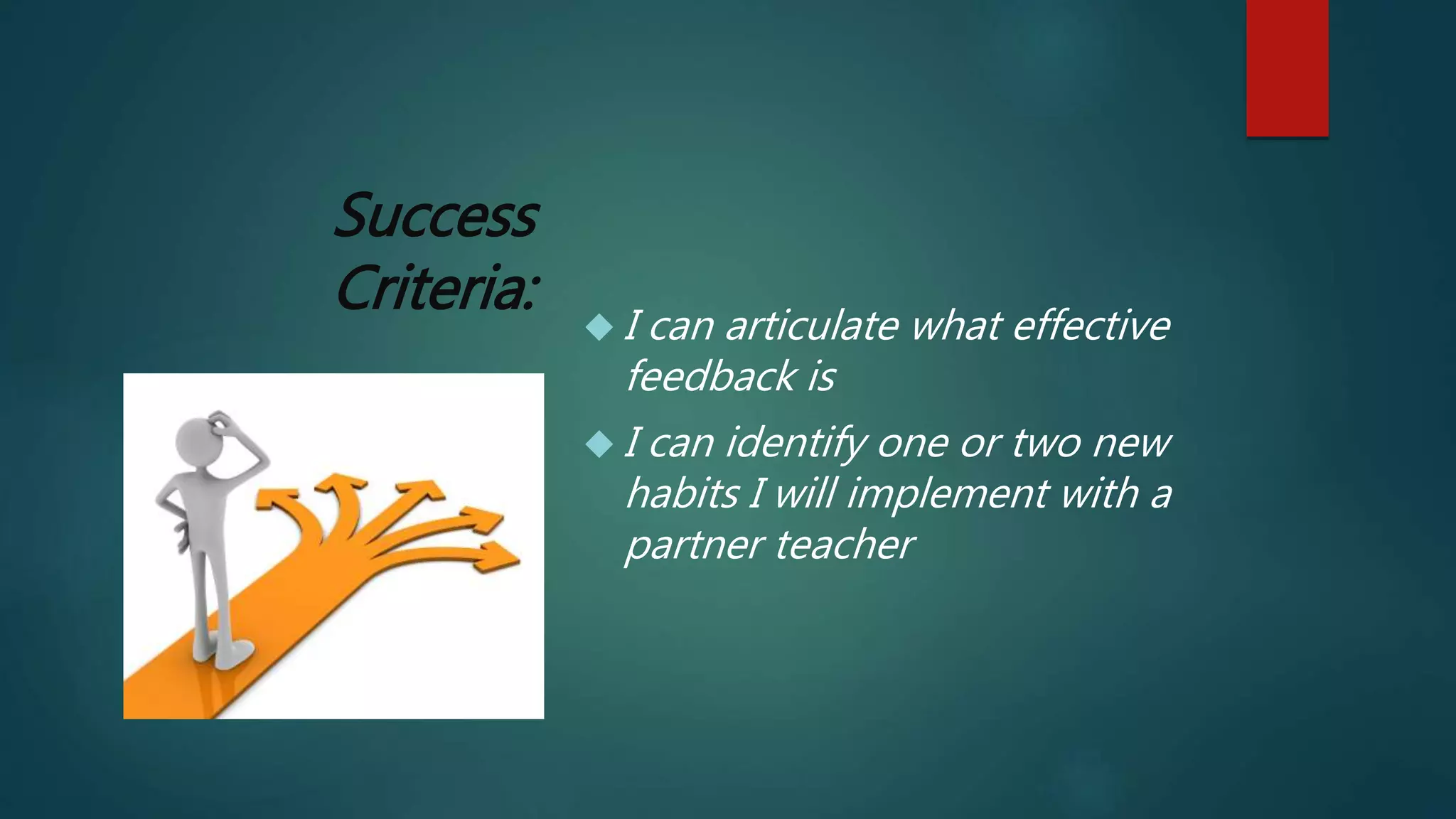 The Flow of the Lesson...Feedback | PPT