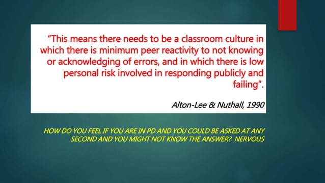 The Flow of the Lesson...Feedback | PPT