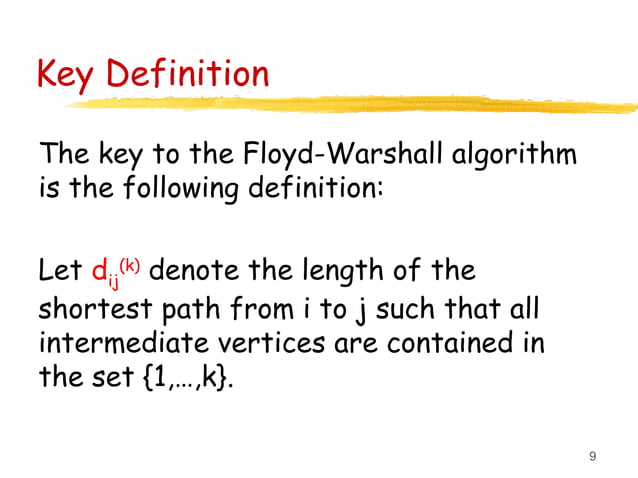 The Floyd-Warshall of design and analysis of Algorithm.ppt