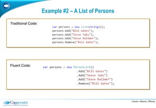 The Fluent Interface Pattern | PPT
