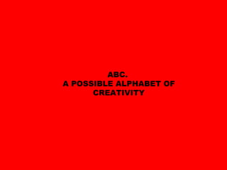 The flying cow - an abc of creativity | PPT