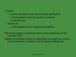 The foetal membranes | PPTX