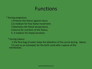 The foetal membranes | PPTX