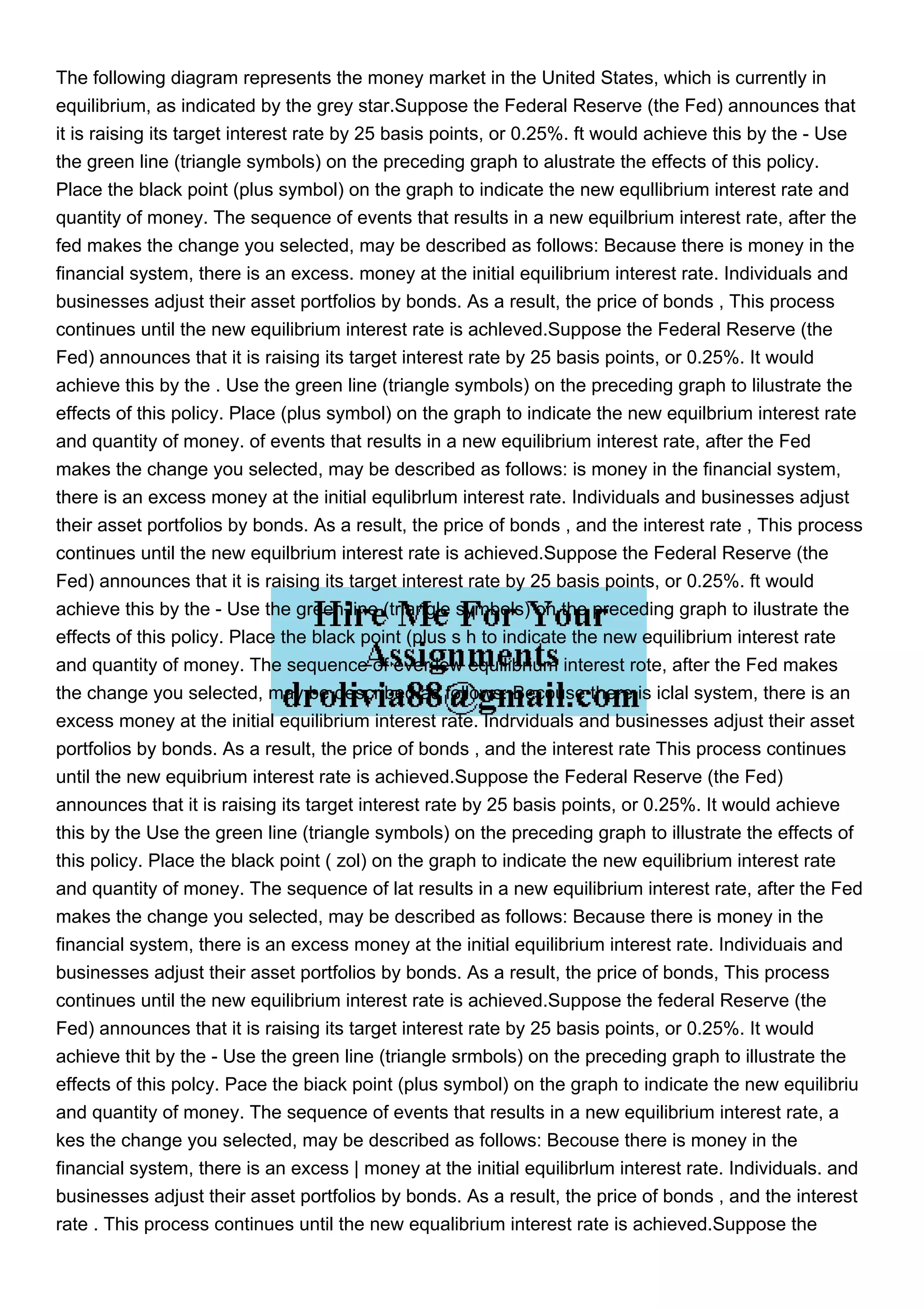 The following diagram represents the money market in the Uni.pdf