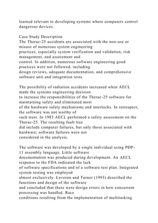 The following Systems Engineering case study to research and study.docx